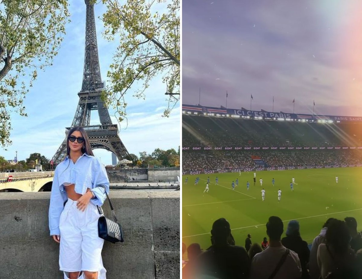 Suposto affair de Neymar assiste jogo do PSG e mostra bastidores