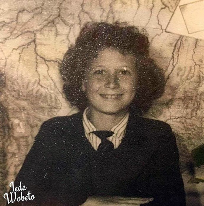 Família mostra foto da Ieda aos 10 anos de idade em foto da escola ...