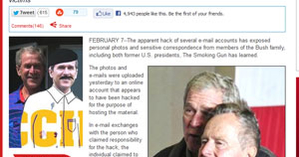 G1 - Hacker invade contas de e-mail da família Bush - notícias em ...