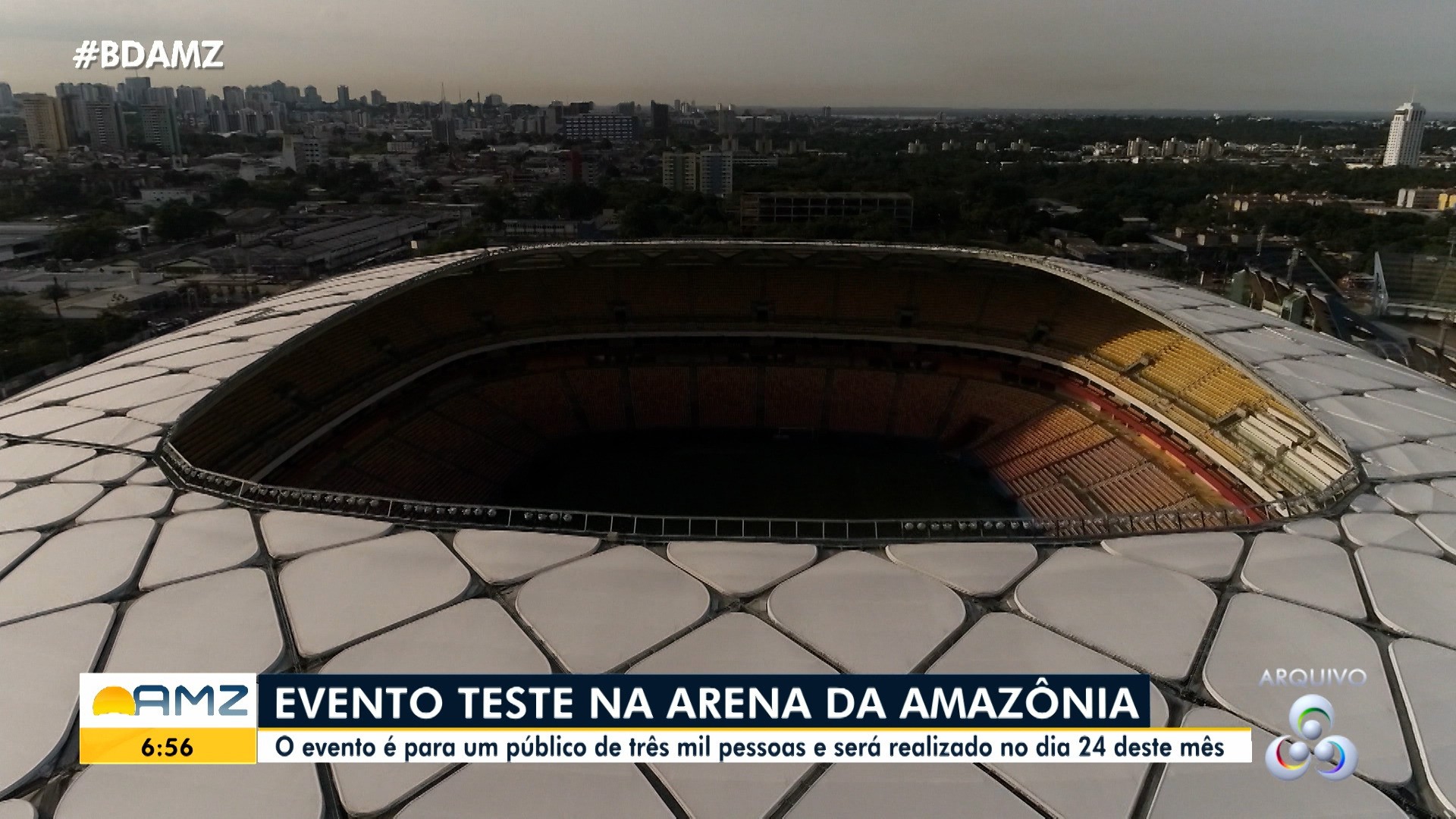 VÍDEO: Arena da Amazônia deve realizar evento teste para público de 3 ...