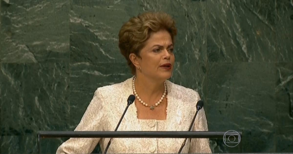 Jornal Hoje - Dilma Rousseff faz discurso na ONU e fala sobre atual ...