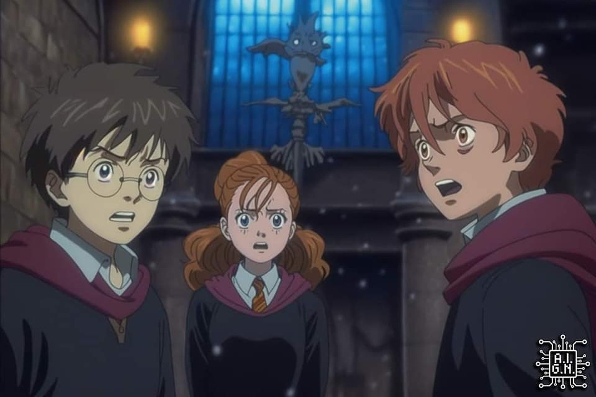 Harry Potter ganha versão em anime feita com IA; veja fotos | Downloads ...