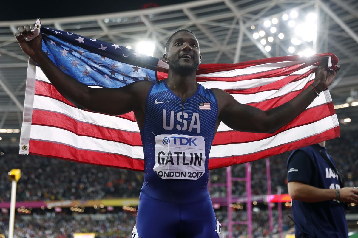 Justin Gatlin não vê idade como problema: "Só penso no tempo do relógio ...