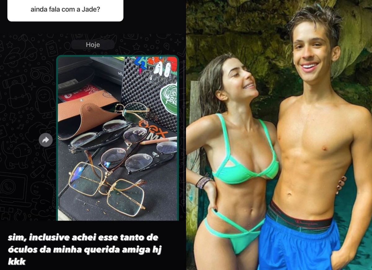 João Guilherme compartilha conversa com a ex, Jade Picon: 'Minha querida amiga'