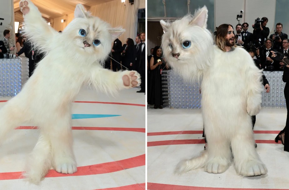 Met Gala 2023: Jared Leto surpreende ao revelar que era o 'gato' do ...