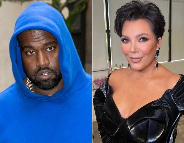 Kanye West nega ter usado foto da ex-sogra Kris Jenner no perfil pra ...