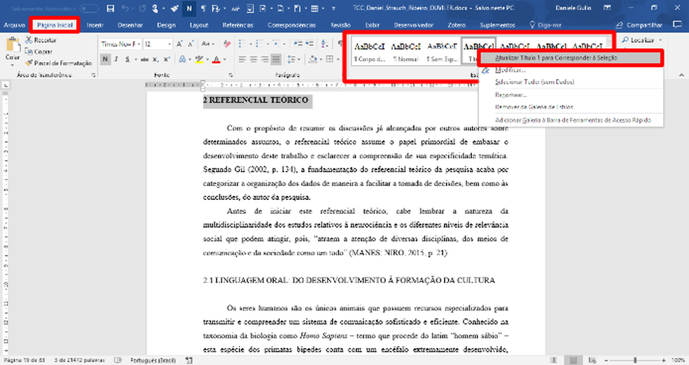 Como criar e usar recurso Painel de Navegação no Word | Produtividade ...