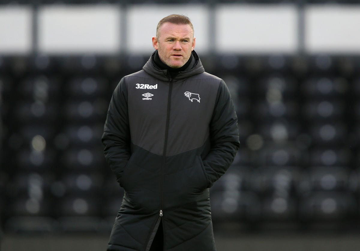 Rooney perde em seu primeiro jogo como técnico do Derby após anunciar ...