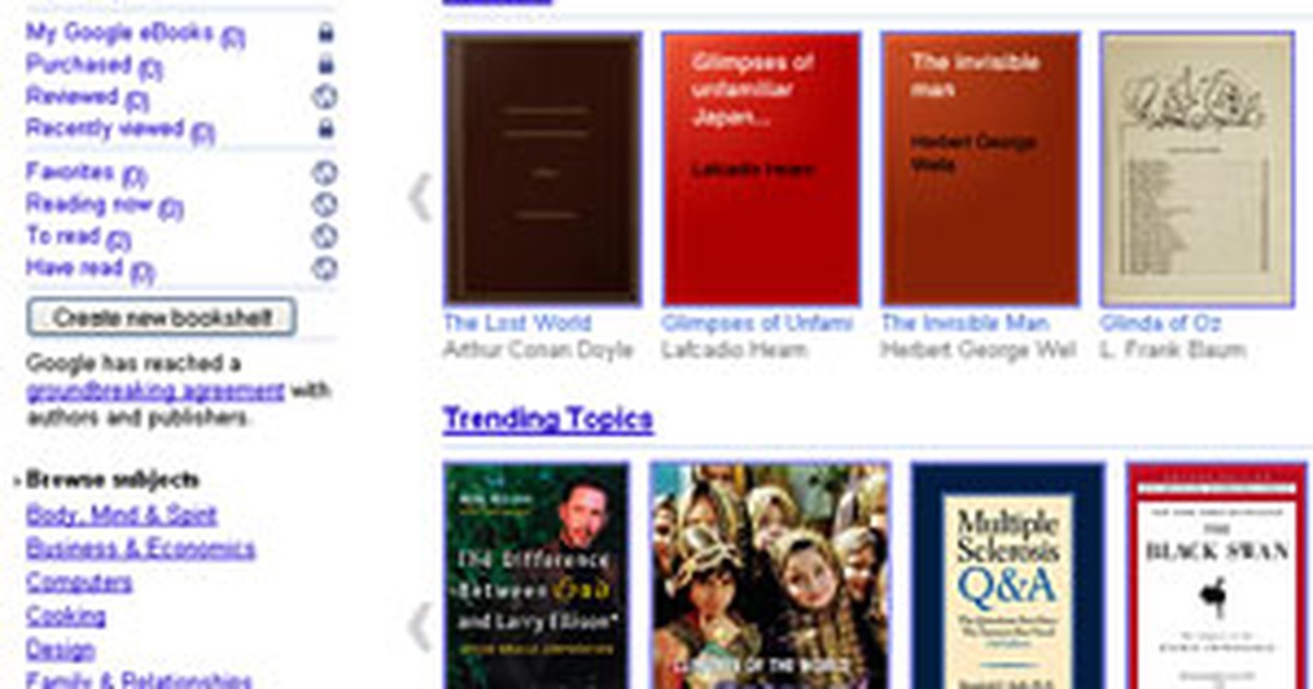 G1 - Google lança livraria digital com mais de 3 milhões de títulos ...