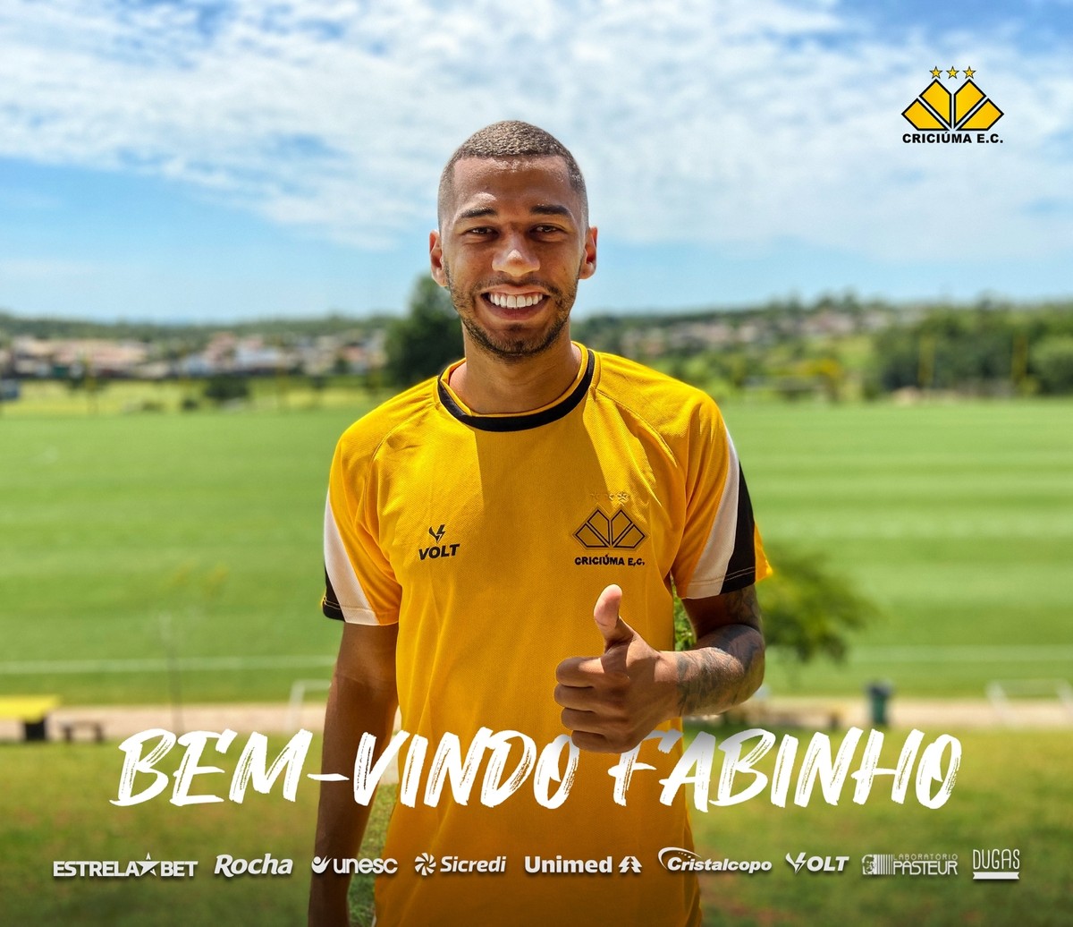 Criciúma anuncia atacante Fabinho por empréstimo do Athletico | futebol | ge