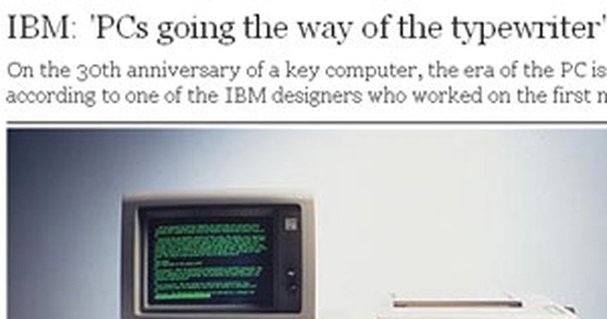 G1 - Primeiro computador pessoal da IBM completa 30 anos - notícias em ...