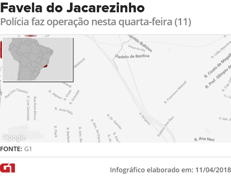 Polícia faz operação na Favela do Jacarezinho, na Zona Norte do Rio ...