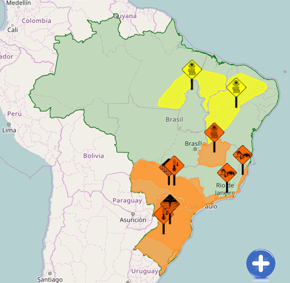 Inmet emite alerta de perigo para região costeira do interior do Rio ...