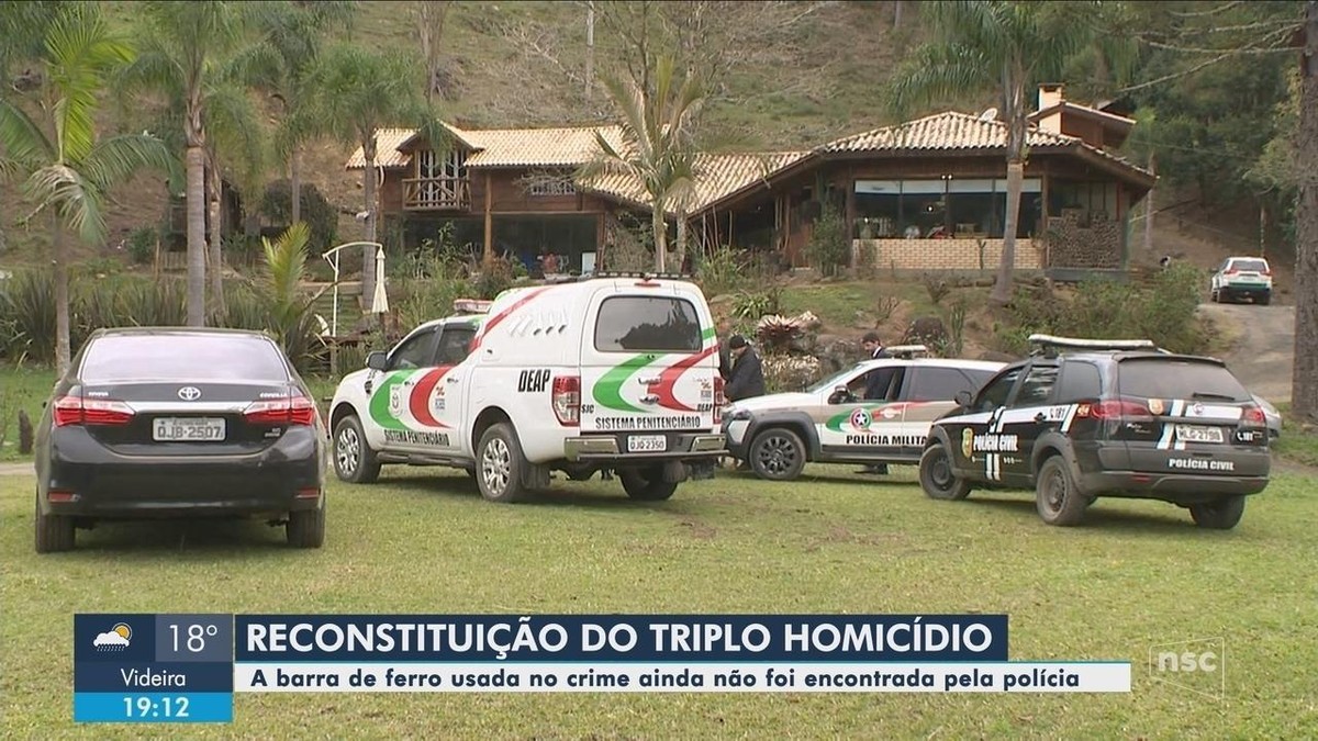 Polícia Civil Faz Reconstituição Do Triplo Homicídio De Alfredo Wagner