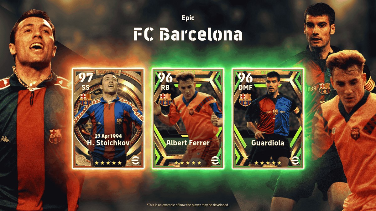eFootball 2023 lança cards épicos de Stoichkov, Ferrer e Guardiola ...