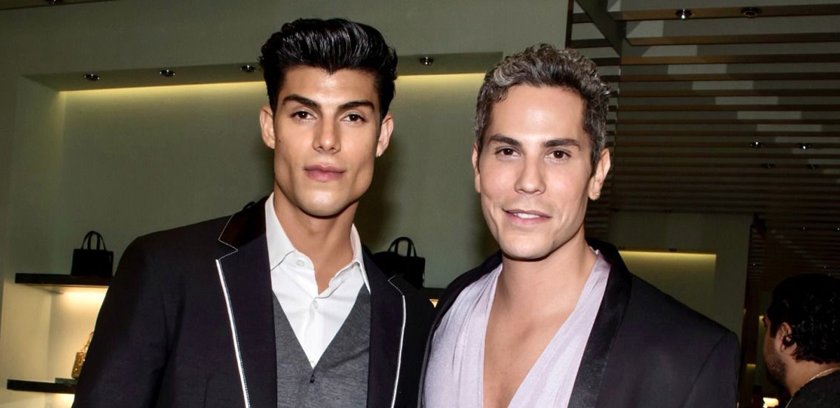 Brasileiro Lucas Castellani usa look de quase R$ 210 mil e posa com ex-RBD