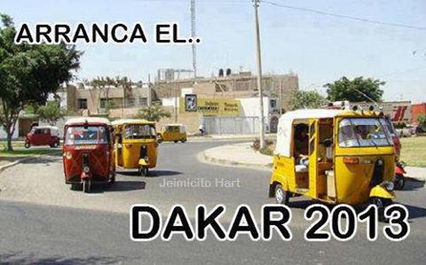 Torcedores peruanos fazem piadas com o país em passagem do Dakar ...