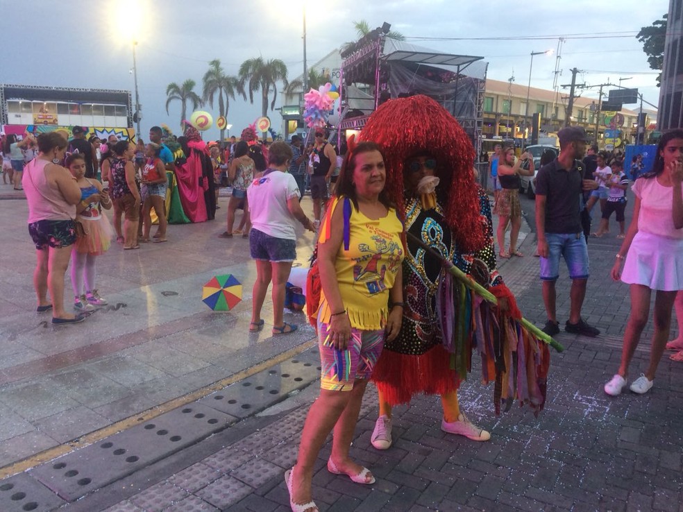 Papangus e caboclos de lança fazem a alegria de foliões no Bairro do ...