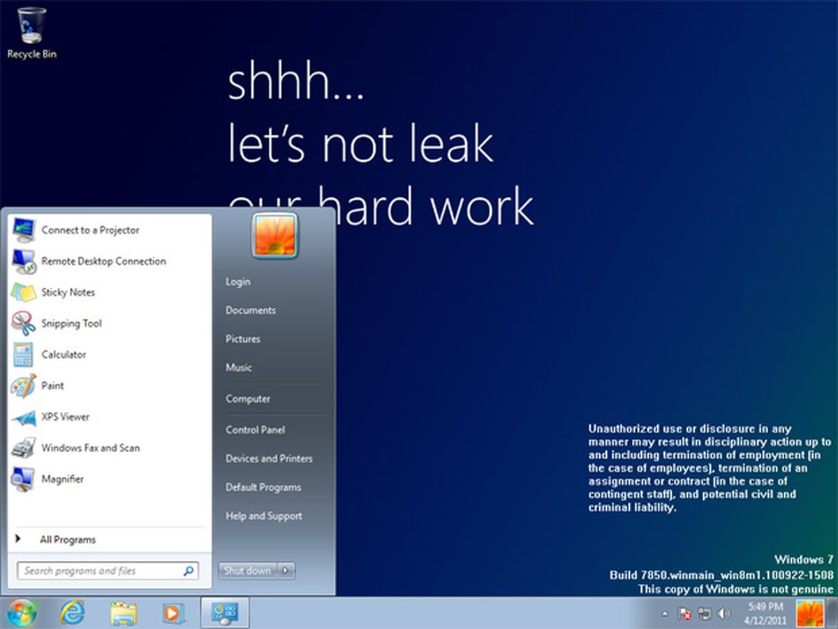 Um dos primeiros "builds" do Windows 8 vaza na internet | Notícias ...