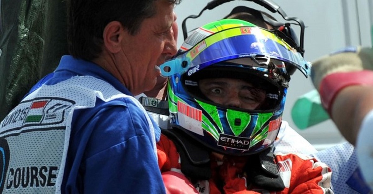 Nove anos depois, Felipe Massa relembra acidente com imagem chocante ...