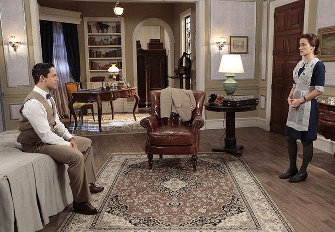 Celso garante a Maria que descobrirá quem é a amante de Severo ...