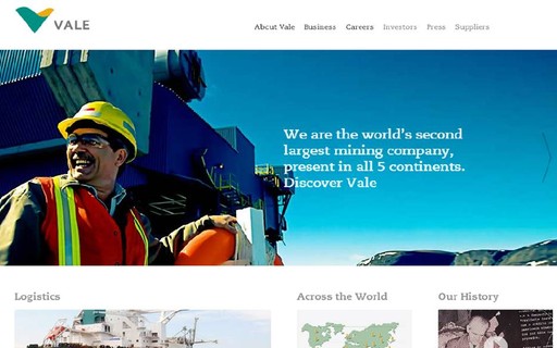 Vale tenta se aproximar de países onde atua e lança site global - Época ...