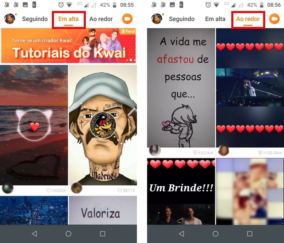 Como baixar e usar o aplicativo Kwai para fazer vídeos com efeitos ...