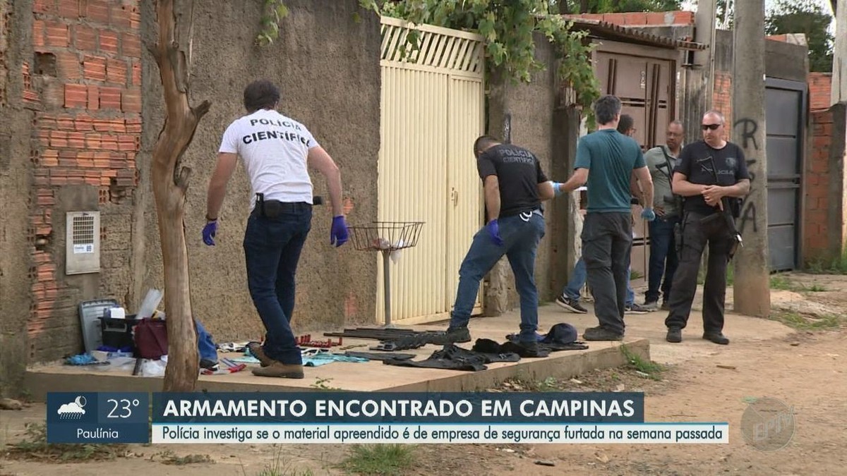 Polícia localiza armamento em Campinas e apura se pertence à empresa ...
