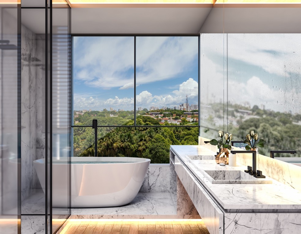 Prédio residencial terá frente em vidro e visão de 180º em todos os ...