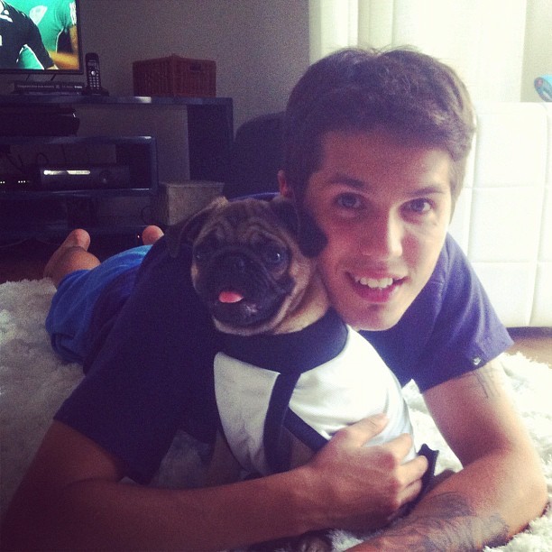 Patito Rodriguez posta foto de cachorro com a camisa do Peixe ...