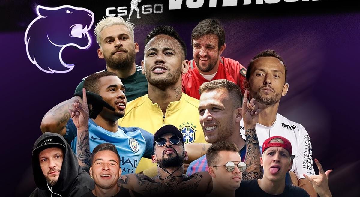 CS:GO: FURIA reúne Neymar, Gabriel Jesus, Nenê, Lucas Lima e Arthur em ...
