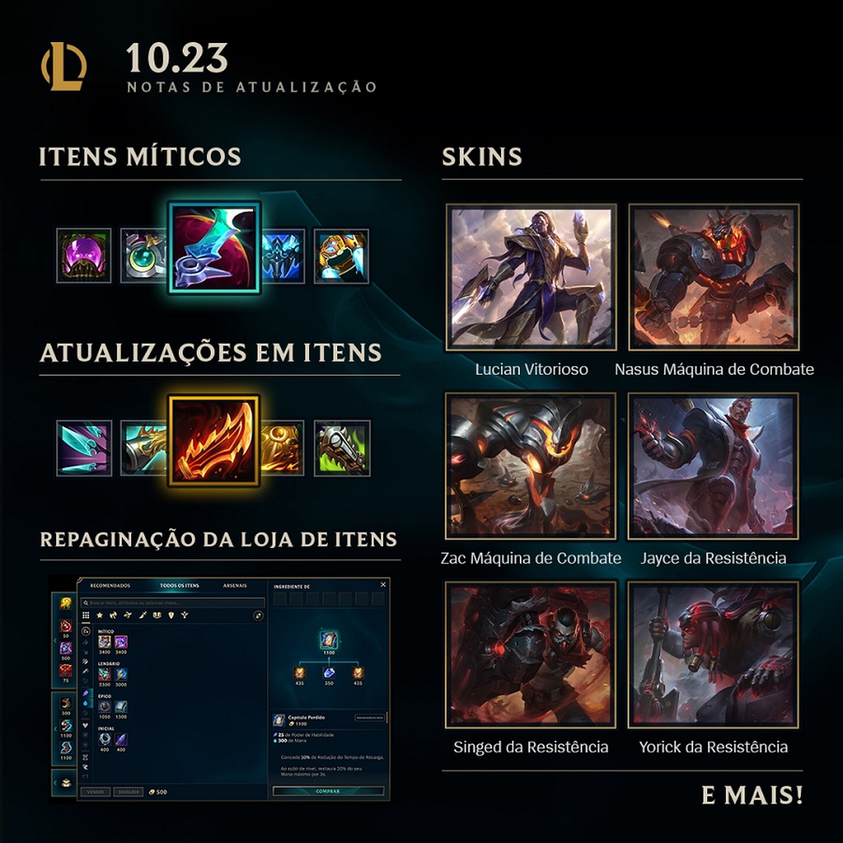 Patch notes 10.23 do LoL inicia pré-temporada, muda ranqueadas e traz ...