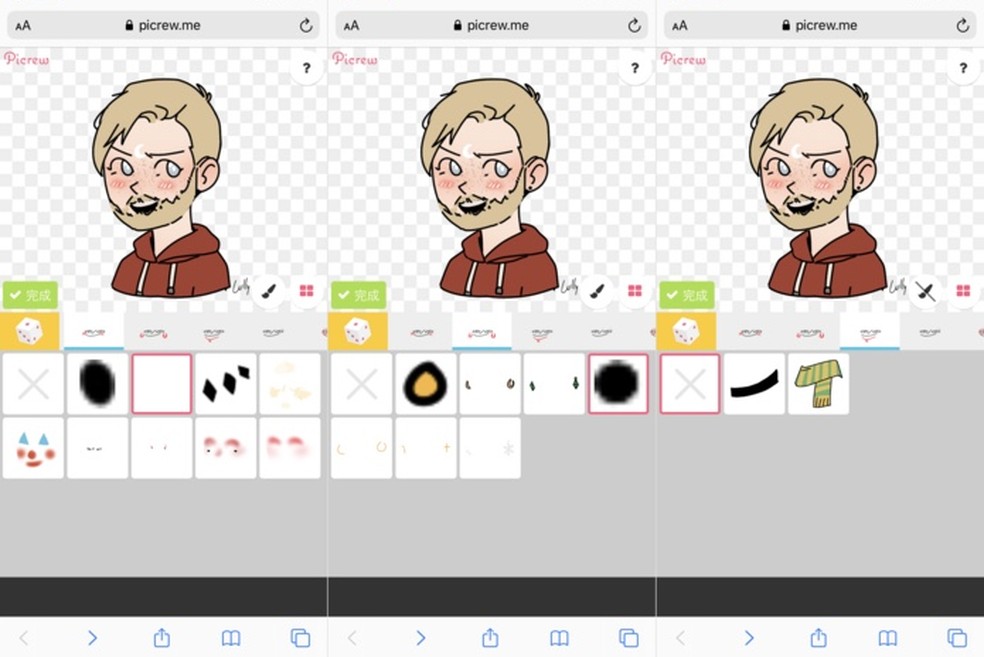 Lully: como usar o Picrew App para fazer icon de caricatura online ...