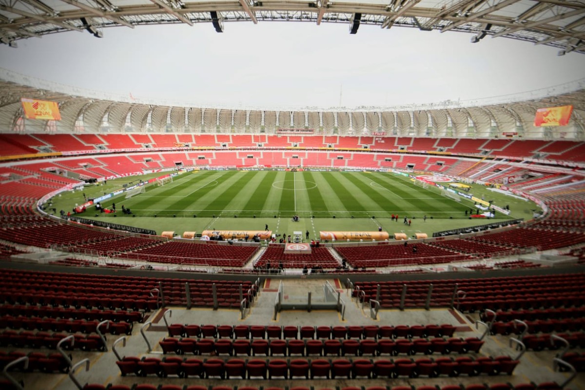 Faixas nas arquibancadas e cantos da torcida: Inter prepara o Beira-Rio ...