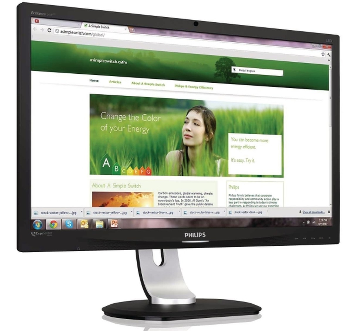 Monitor da Philips possui sistema que corrige postura do usuário ...