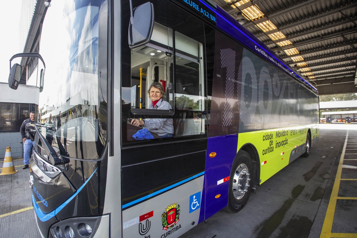 Cinco linhas de ônibus de Curitiba testam veículo elétrico nesta semana ...
