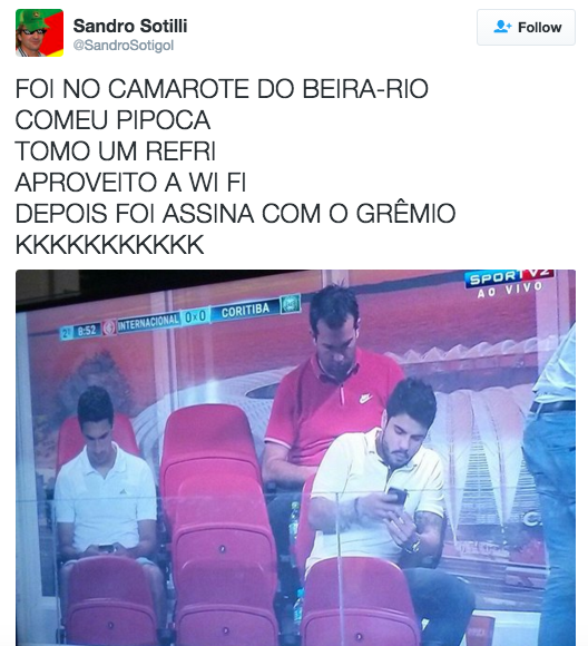 Chapéu do Grêmio no Inter por Henrique Almeida rende memes