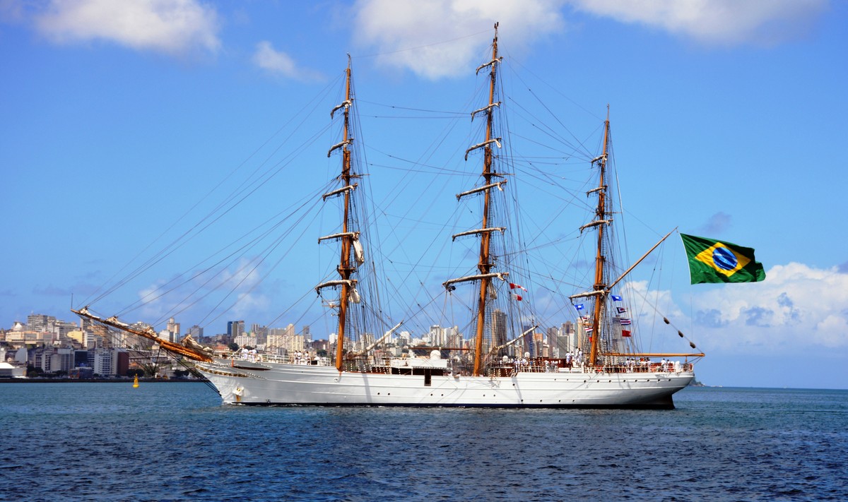 Navio Veleiro 'Cisne Branco' está atracado para visitação em Belém ...