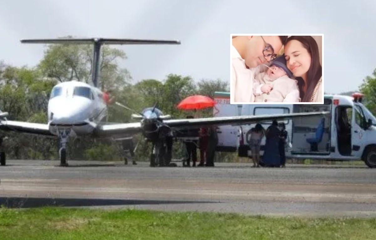 Bebê que precisa de neurocirurgia é transferido para Porto Alegre, 9 ...