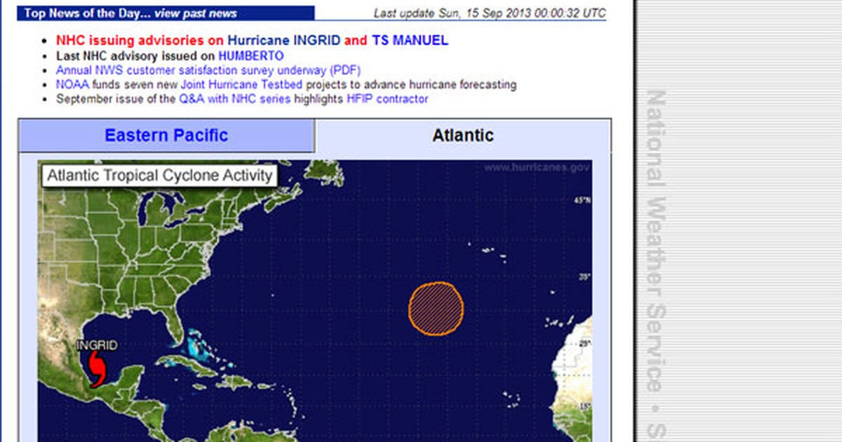 G1 - Tempestade Ingrid se torna furacão perto do Golfo do México ...