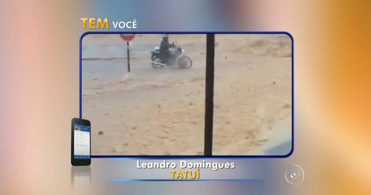 G1 - Motociclista arrastado por enxurrada ganha conserto grátis da moto ...