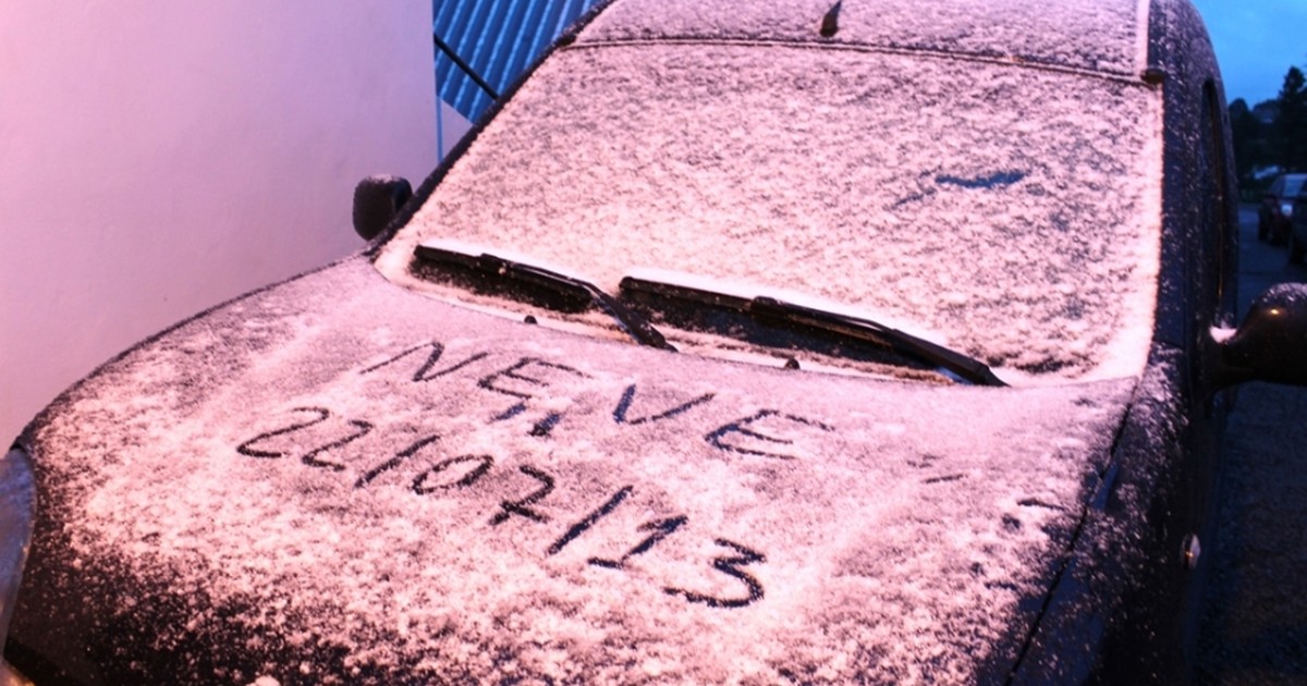 G1 - Cinco cidades de SC registram neve na manhã desta segunda-feira ...