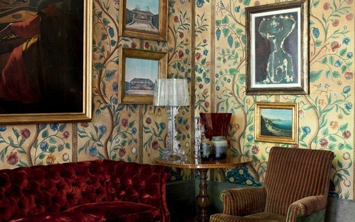 Décor do dia: sala de estar com estilo liberty - Casa Vogue | Décor do dia