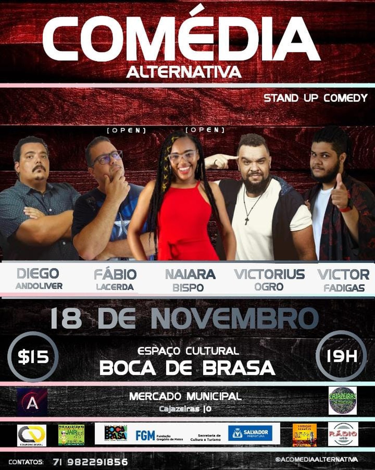 Show de stand up ‘Comédia Alternativa’ acontece em 18/11 | Tá Rolando ...