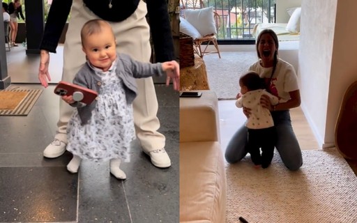 Shantal mostra os primeiros passos de Domenica: 'Início da caminhada ...