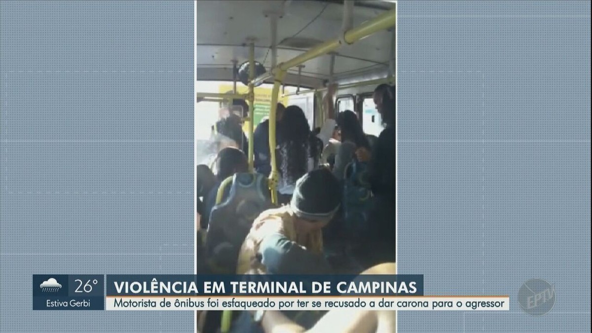 Motorista de ônibus é esfaqueado por passageiro dentro de terminal em Campinas | Campinas e ...