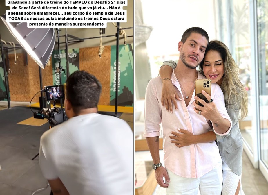 Arthur Aguiar dirige a ex-mulher Maira Cardi em novo projeto