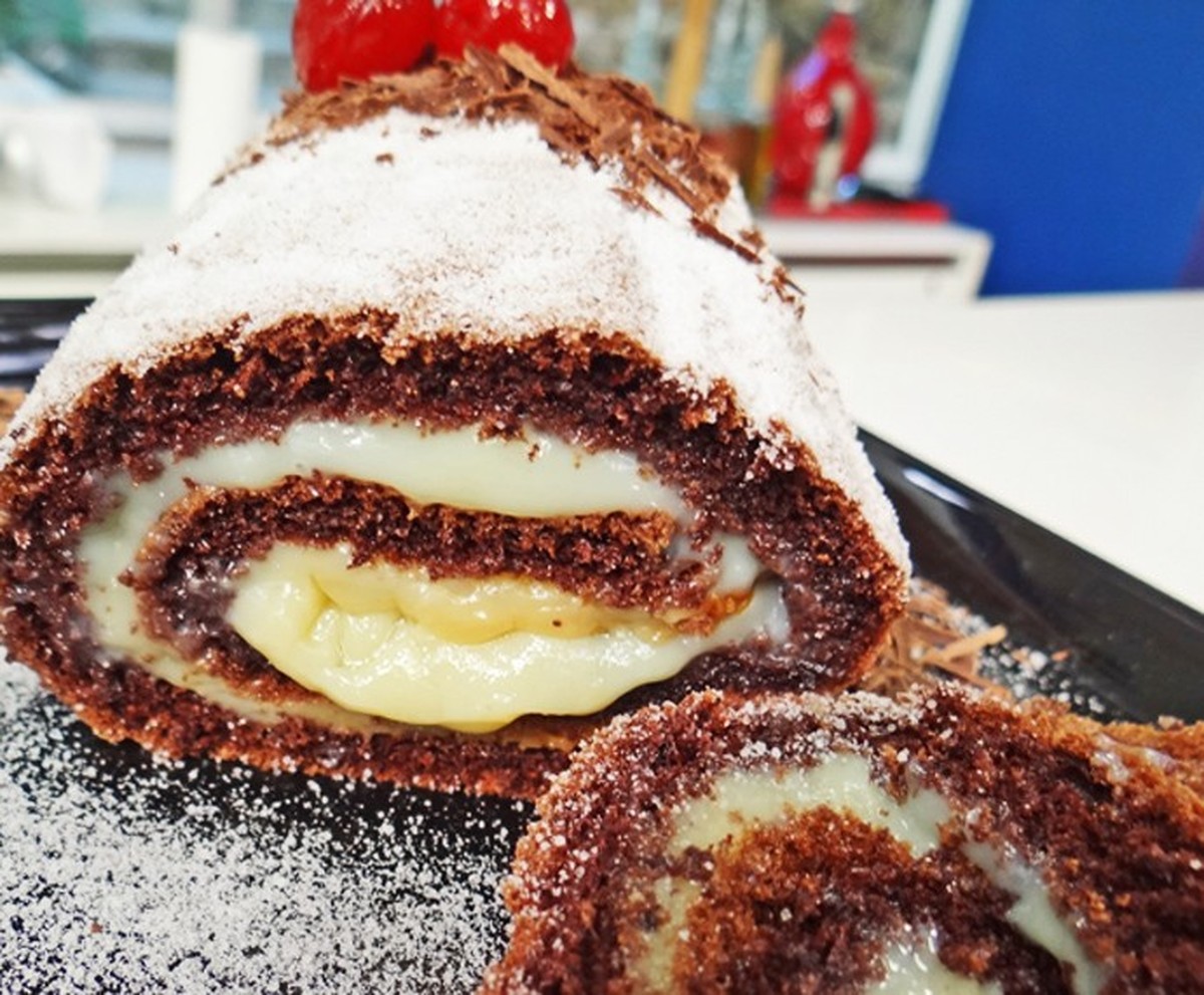 Rocambole de Chocolate Prático | Mais Você | Receitas