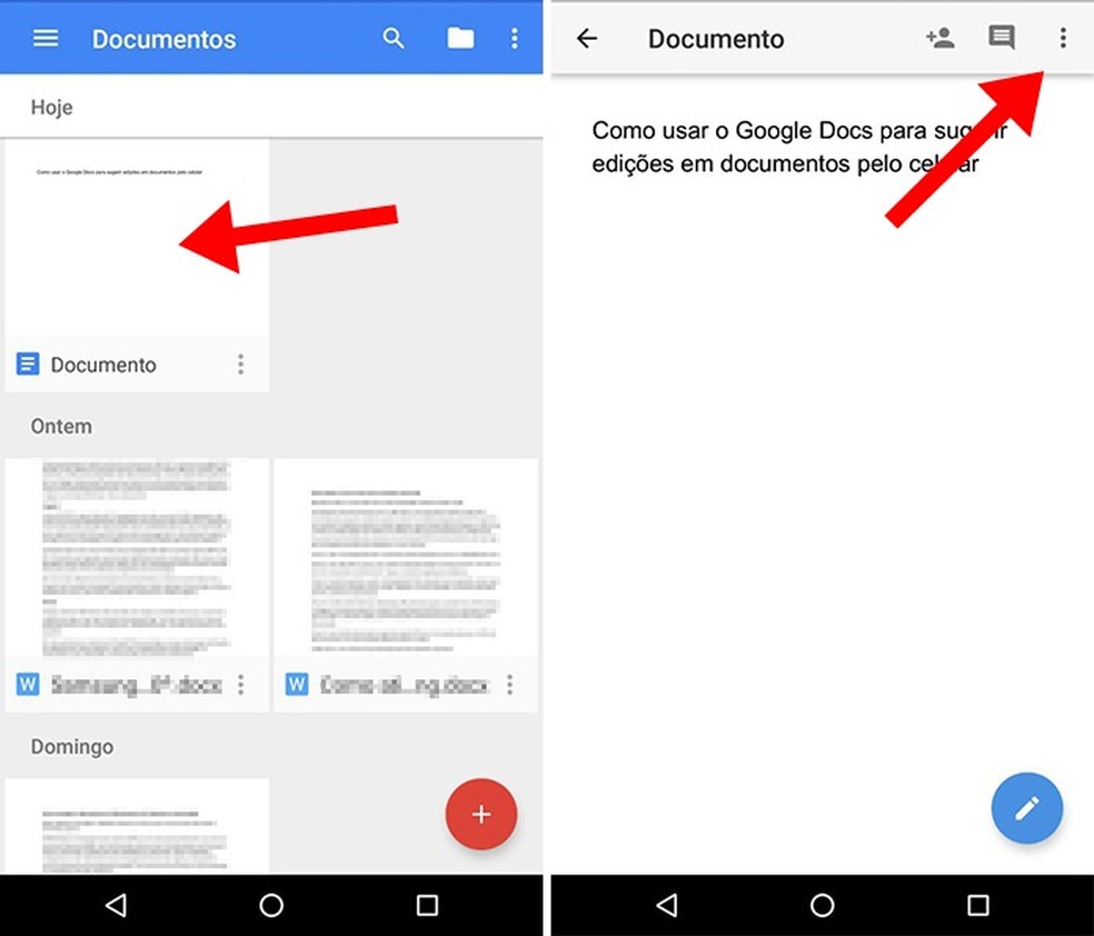 Como usar a função de sugerir edições no Google Docs pelo celular ...