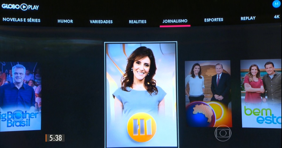 Hora 1 - Globo Play transmite a programação da Globo ao vivo no tablet ...
